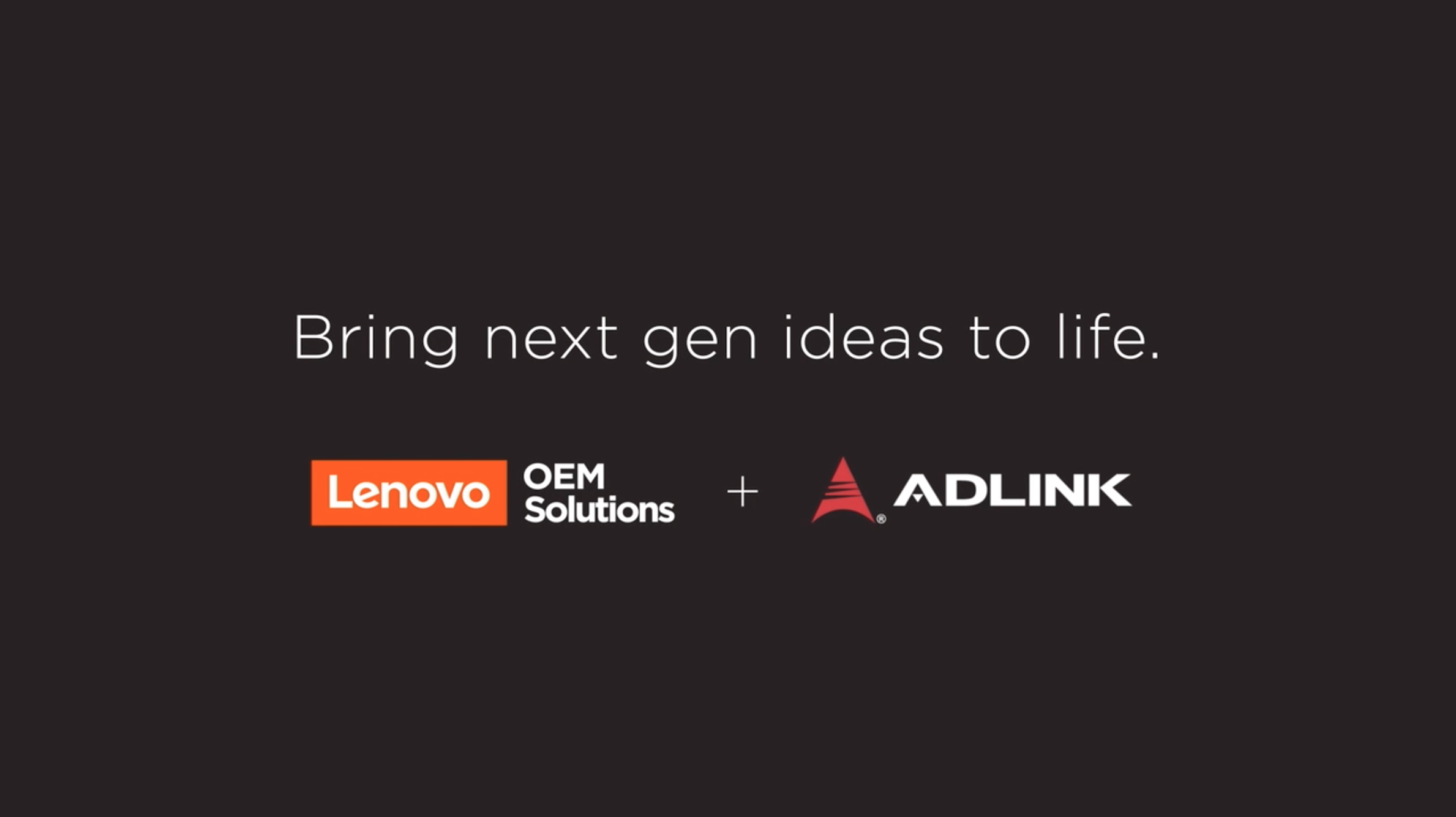 ADLINK Technology Partners with Lenovo to Extend IoT and OEM Business Reach