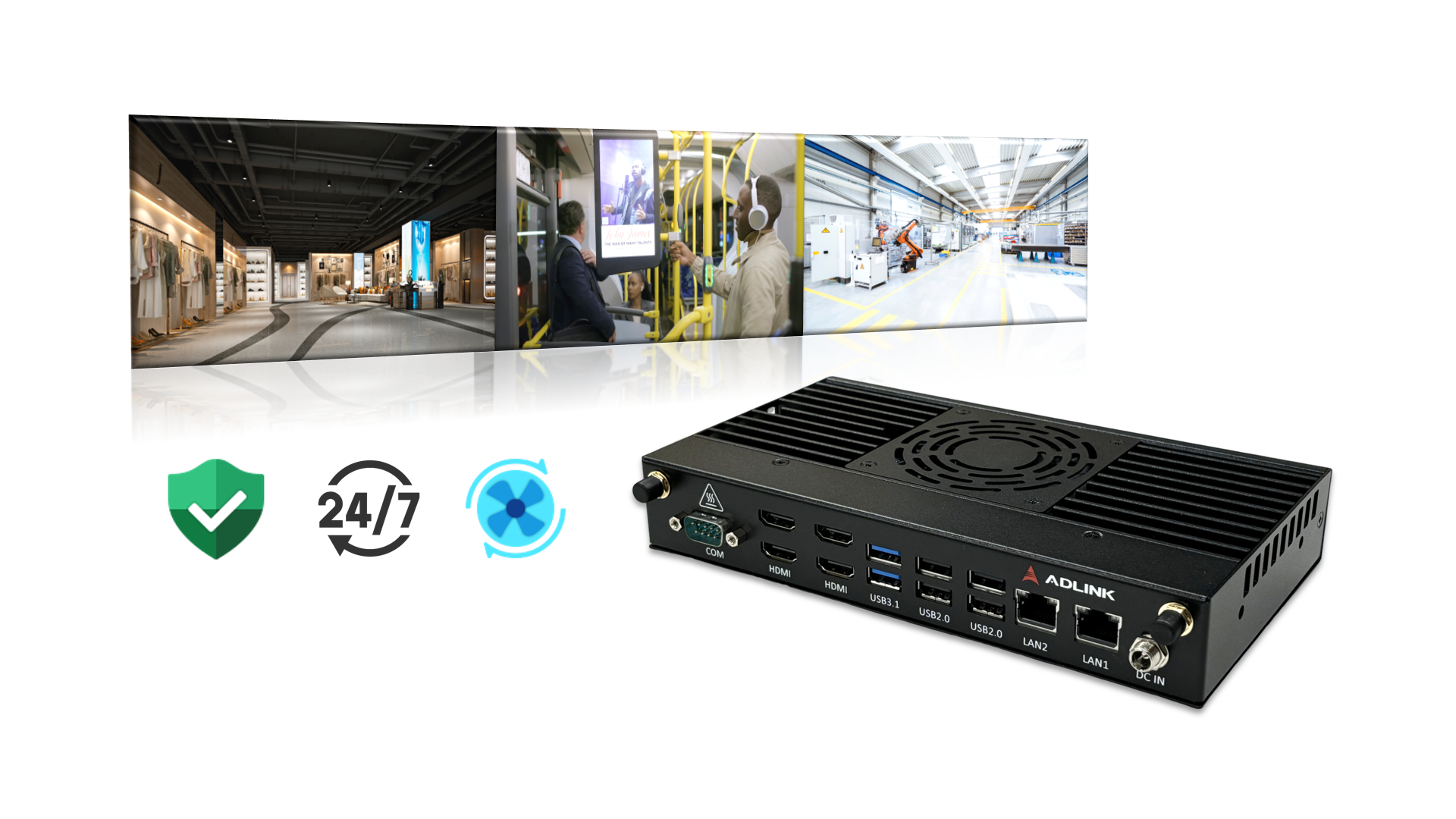 EMP-520 Series | Industrial Box PCs and Digital Signage Players | ADLINK