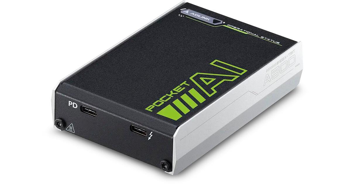 凌華科技推出搭載NVIDIA RTX A500顯示卡的可攜式GPU加速器